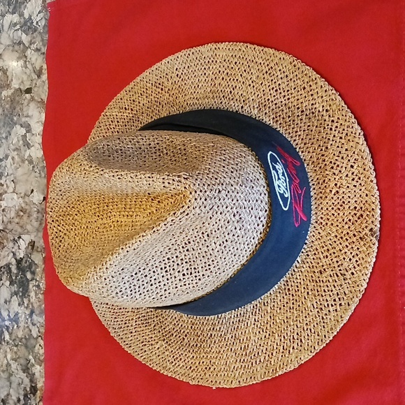 Accessories | Vintage Ford Racing Straw Fedora | Poshmark